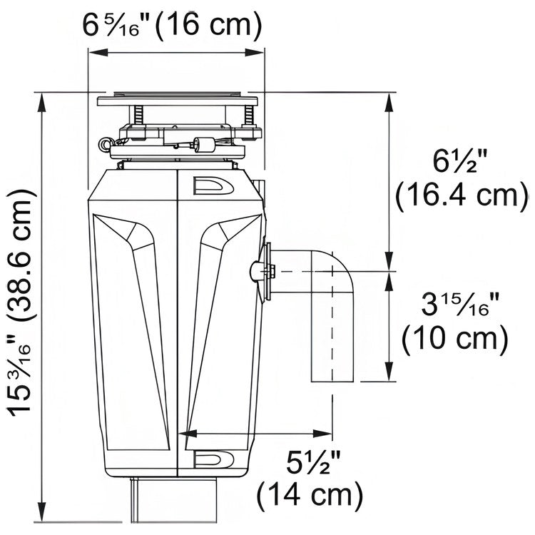 Franke FWDS100 - Elite Slimline Garbage Disposal | Frank Webb Home